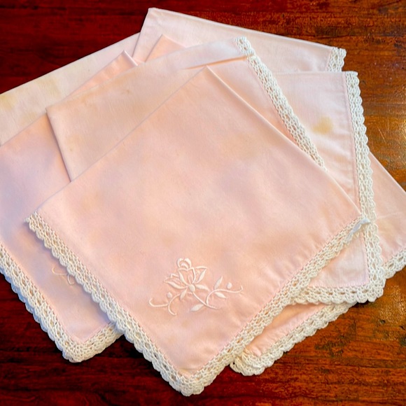 Dining | 1 Vintage Dinner Napkins W Crochet Bordersi Am Including Xtra ...